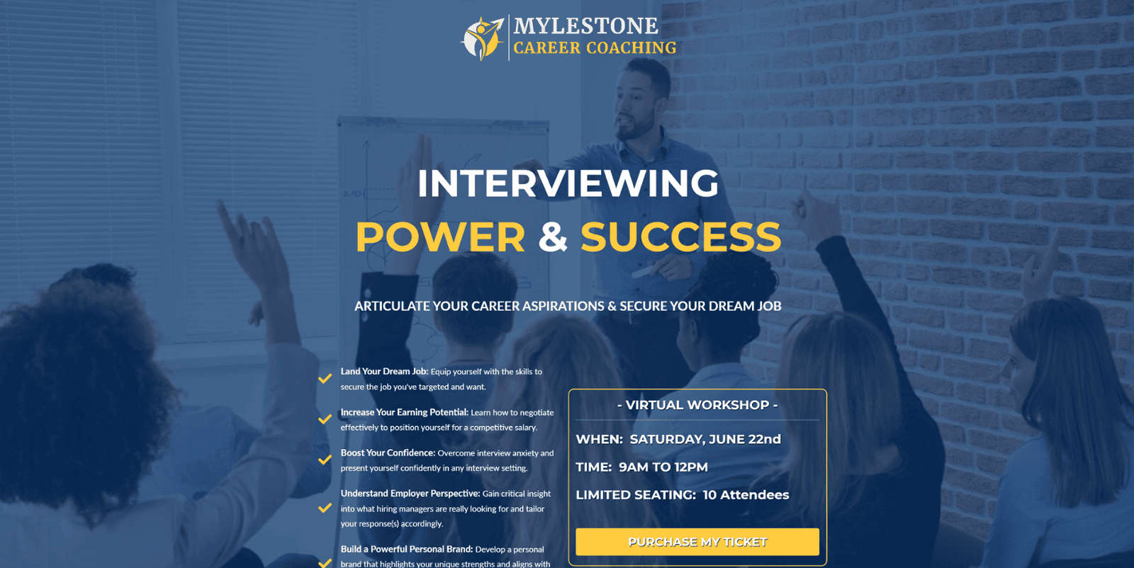 Interviewing Power & Success: Secure Your Dream Job | Mylestone Career Coaching